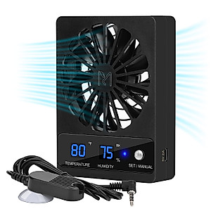 Moistenland Ventilation Fan For Reptile Enclosure, Dehumidifier for Rainforest Terrarium Vivarium, Improving Air Circulation For Amphibians, Reptiles, and Snakes