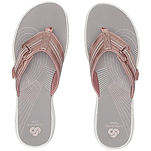 Clarks Women's Brinkley Jazz Flip-Flop rose gold 070 M US