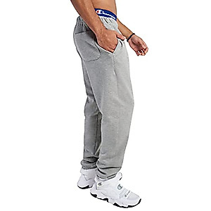 CHAMPION, Reverse Weave, Heavyweight Fleece Sweatpants for Men, 30", Oxford Gray C Logo, Medium