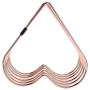 Magazine Holder, Heart Shaped File Holder Book Rack, Desktop File Sorter Magazine Organize Letter Storage for Document Folder(Rose Gold)