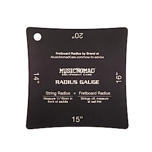 MusicNomad Precision Fretboard and String Radius Gauge Tool - 2 pc. Set (MN603)