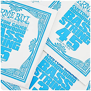 Ernie Ball 5-String Super Long Scale Slinky Nickel Wound Bass Guitar Strings, 45-130 Gauge (P02850)