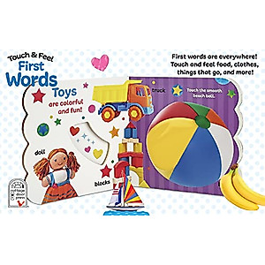 Touch & Feel First Words: Baby & Toddler Touch and Feel Sensory Board Book