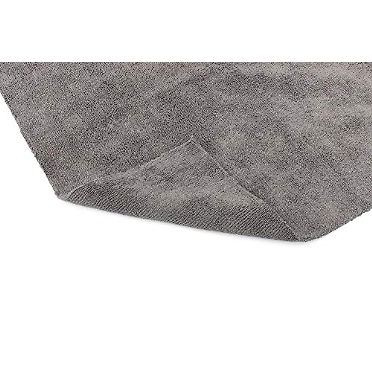 The Rag Company - The Miner - Professional Metal Polishing and Microfiber Detailing Towels, Safe on High-End Wheels and Soft Metals, 70/30 Blend, Dual-Pile, 365gsm, 16in x 16in, Grey (10-Pack)
