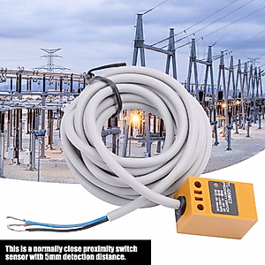 Approach Sensor SN04-N2 DC NPN 3-Wire Inductive Proximity Switch 5mm Detecting Distance Normally Closed Proximity Sensor Switch