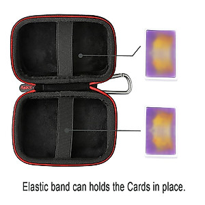 RAIACE Hard Travel Carrying Case for Card Games, Protective Storage Bag. (Not Including Cards) - Purple