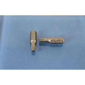 TEMO 50 pc T20 Torx 6 Point Impact Ready 1 Inch Long Screwdriver Insert Bits Hex Shank with Quick Release Slot