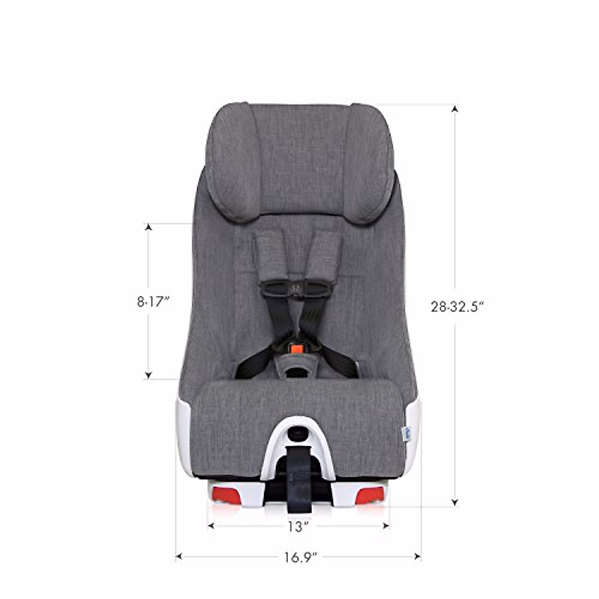Clek Foonf Convertible Car Seat, Thunder (Crypton C-Zero Performance Fabric)