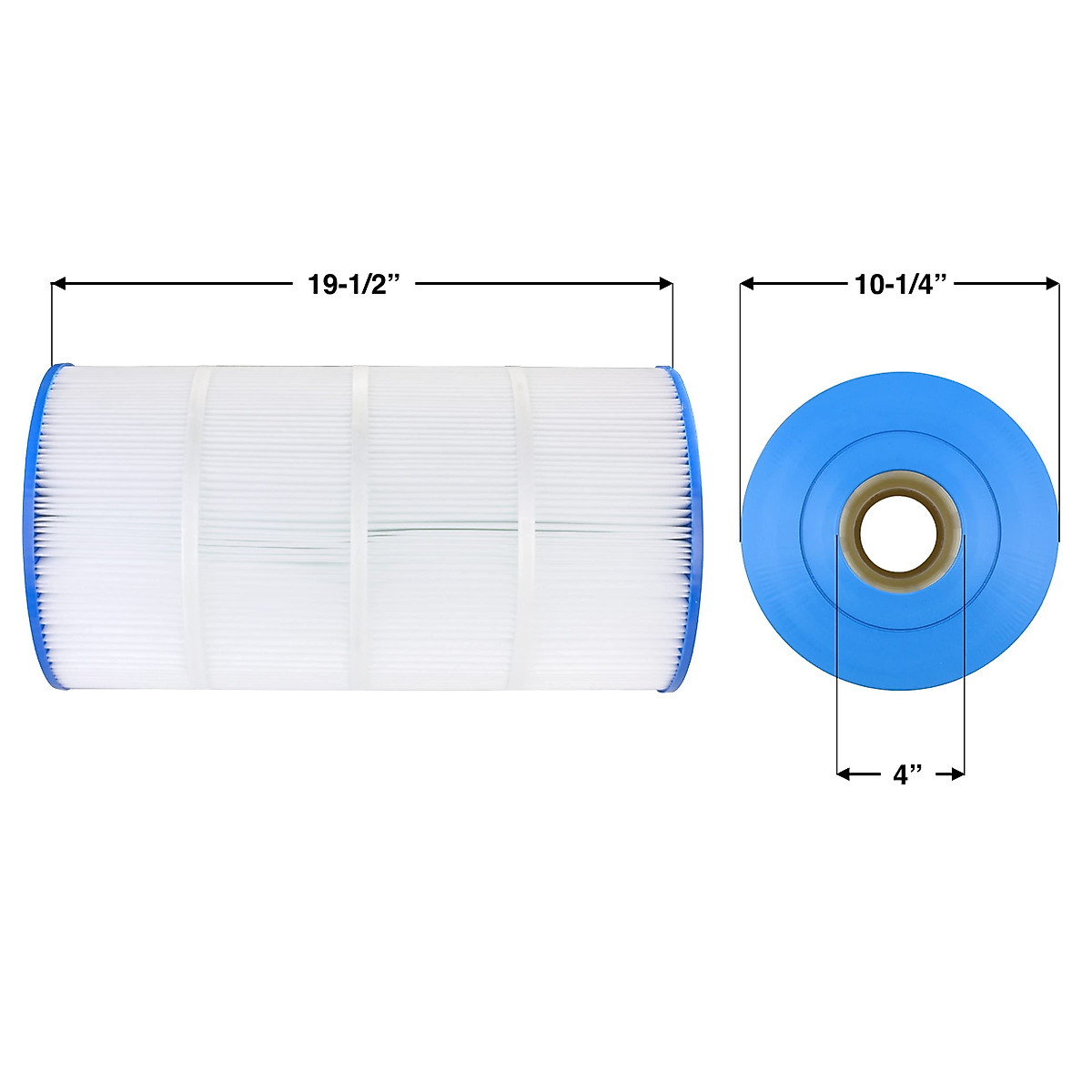 PURELINE Pool Replacement Cartridge Filter, 100 Sq Ft, PL0165, Compatible with Hayward C100S SwimClear, C-8408, CX100XRE