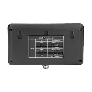 EVGATSAUTO Water Test Meter, Display 3 Results PH ORP EC TDS CF 7 in 1 Test Water Quality Monitor for Mining Agriculture Glassfish Pond (US Plug 110V)