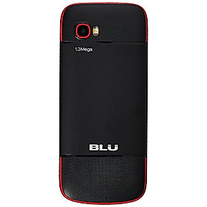 BLU Jenny TV 2.8 T276T Unlocked GSM Dual-SIM Cell Phone w/ 1.3MP Camera - Unlocked Cell Phones - Retail Packaging - Black Red