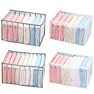 degtnb New Underwear Drawer Organizer, Storage Box Large Capacity Multi-grid Versatile Divided Clothes Storage Box for Underpants, Socks, Lingerie, Ties