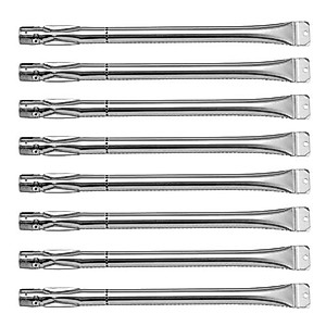 YIHAM KB826 Grill Parts for Bakers and Chefs ST1017-012939 Members Mark 8 Burner Event Grill GR2039201-MM-00 Grill Chef BIG-8116 Uniflame GBC1059WB Sams Club, Tube Burner Replacement 17 inch, Set of 8
