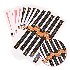 Stocking Stuffer 50Pcs Wrapping Seal Decals Package Sticker Box Seal Decal Stickers Self- Adhesive Food Retail Sealing Stickers