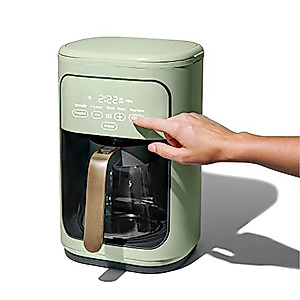 CYLEXO 14 Cup Programmable Coffee Machine,1200-Watt System Brews Extra Hot Coffee,White Icing by Drew Barrymore,Sage Green ( Size : One Size )