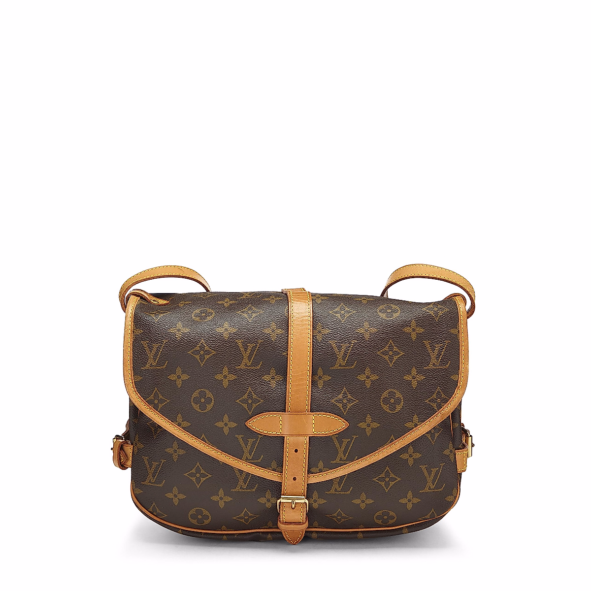 Louis Vuitton, Pre-Loved Monogram Canvas Saumur 30, Brown