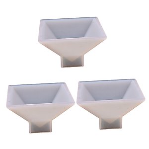 EXCEART 3pcs Silicone Crystal Silicone Cupcake Round Ice Cube Tray Chocolate Letter Molds Ice Cubes Trays Circle Silicone Mold Silicone Letter Molds Epoxy Cake Mold Jewelry Accessories