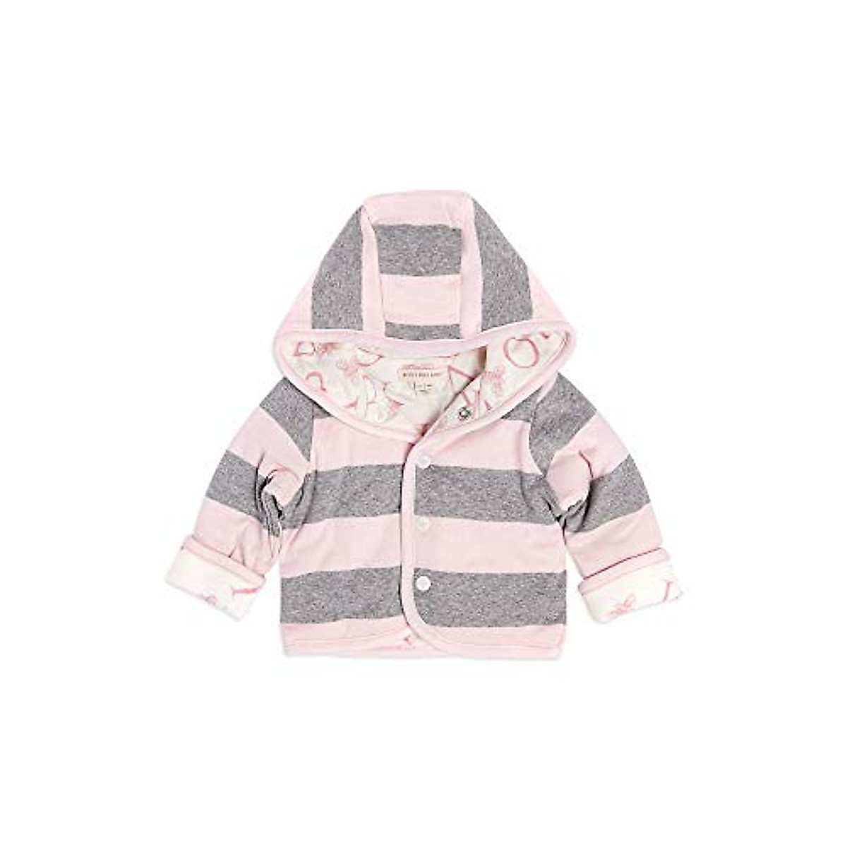 Burt's Bees Baby baby girls Sweatshirts, Lightweight Zip-up Jackets & Coats, Organic Cotton Hooded Sweatshirt, Blossom Abc, 6 Months US