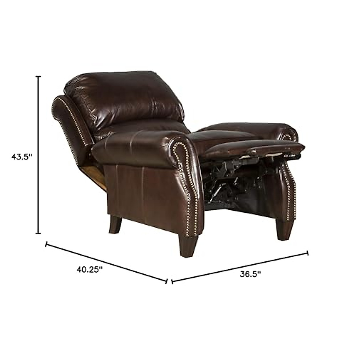 BarcaLounger Churchill Low Leg Recliner – Double Fudge