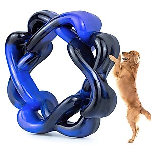 DAOZIJI Durable Dog Chew Toys Ring for Aggressive Chewers, Tough Dog Toys for Aggressive Chewers Small Medium Large Breed, Interactive Dog Ring Toys for Boredom,Super Chewer Dog Toys Chew to Keep Busy