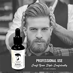 SJ Craft Co Beard Oil 1oz Beard Oil Mustache Oil - Natural Scented – Quick Absorption - All Natural Beard Oil and Mustache Oil – Citrus Orange - Leave in Conditioner