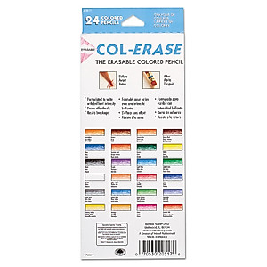 Prismacolor 20517 Col-Erase Colored Woodcase Pencils, 24 Assorted Colors/Set