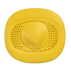 Hair Catcher Durable Press Sink Drain Cover Silicone Hair Stopper Shower Drain Covers Easy to Install and Clean for Wash Basin Kitchen Bathroom Bathtub 1 Pack