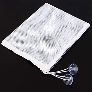 Bath Toy Organizer Mesh Bag Baby Bathtub Hanging Storage Bag Quick Drying Bathroom Shower Caddy Net Bag with Suction Cups for Kids & Toddlers (Size : 37x37cm)