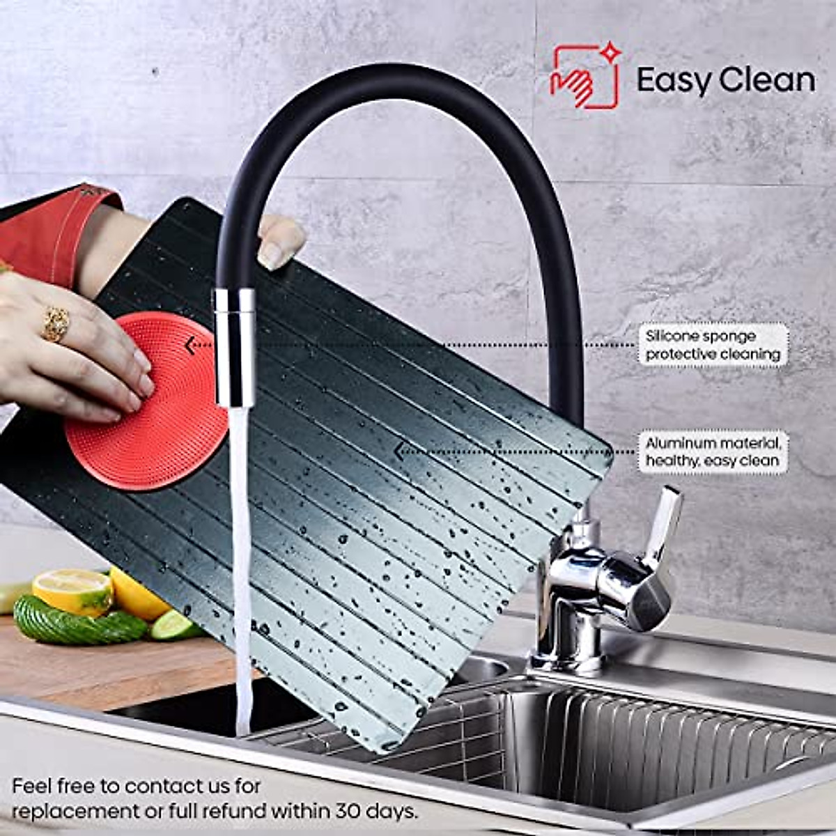 Skyytel Defrosting Tray for Frozen Meat - Fast and Easy Way of Thawing Food - Natural Heating Defrosting Plate Board - Large Size Thawing Plate - Includes Pack of 8 Pieces