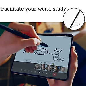 Black Galaxy Z Fold 4 Pen Replacement + 2 Pen Tips for Samsung Galaxy Z fold 4 S Pen Touch Stylus S Pen +Replacement Tips/Nibs