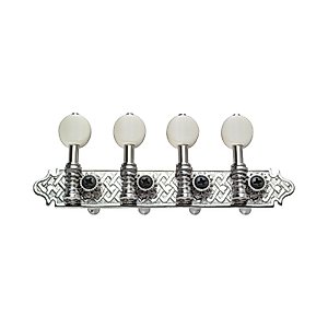 Golden Gate M-129 Engraved A-model Mandolin Tuners - 2 planks (4+4) - Nickel