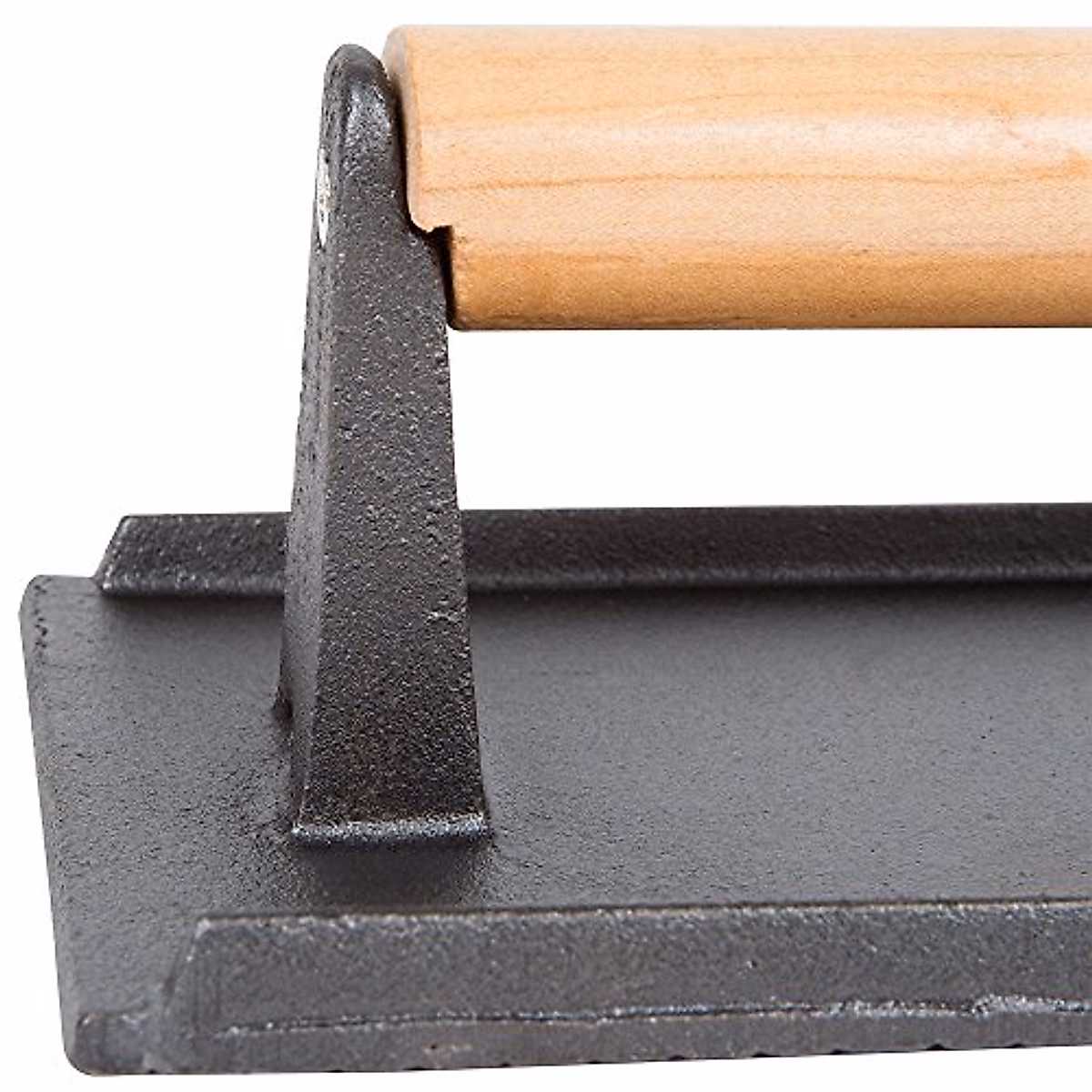Tezzorio (Set of 3) Cast Iron Steak Weight/Bacon Press with Wooden Handle, 8 x 4-Inch Heavy-Weight Grill Press, Commercial Grade Burger/Panini Weight Press