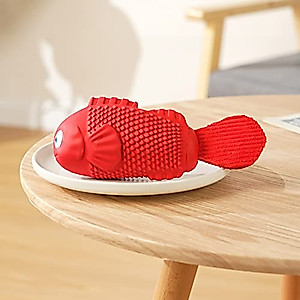 Tough Squeaky Dog Toys for Aggressive Chewers Large Breed, Dog Chew Toys, Super Chewer Dog Toys, Rubber Dog Toys for Large Dogs, Durable Dog Toys for Medium Dogs, Upgraded Indestructible Dog Toys