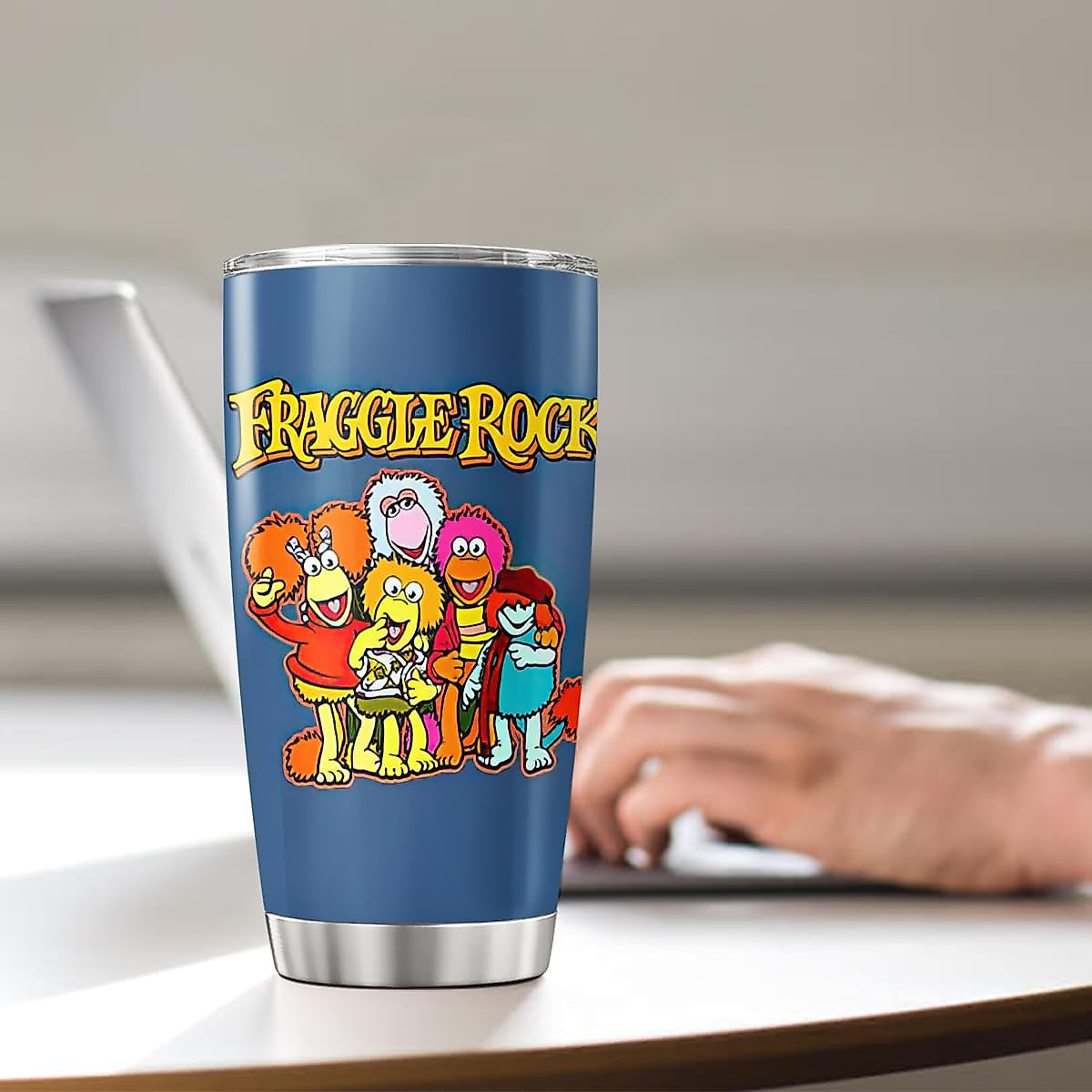Tumbler Fraggle Steel Rock Tea Office Hot Coffee Stainless Iced Travel Insulated 20 30 Oz
