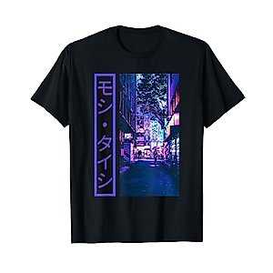 Japanese Glitch Cyberpunk Tokyo Streetwear Aesthetic Graphic T-Shirt