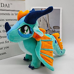ITPZ Wings of Fire Dragon Plush Toy,Fire Dragon Pillow for Kids Toys,Soft Stuffed Pillow for Kids' Room Decor, Gift for Kids Birthday & Holiday