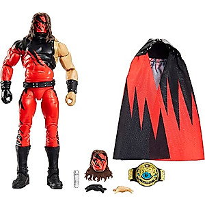 Mattel Ultimate Edition Kane Action Figure, 6-inch Collectible with Interchangeable Head, Swappable Hands & Entrance Cape for Ages 8 Years Old & Up