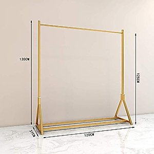 XYYXDD Clothes Rail,Clothing Store Antirust Display Stand Girl Dress Storage Rack Bottom Storage Shoe Rack/130 * 37 * 120Cm