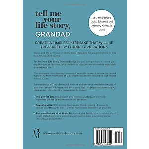 Tell Me Your Life Story, Grandad: A Grandfather’s Guided Journal and Memory Keepsake Book (Tell Me Your Life Story® Series Books)