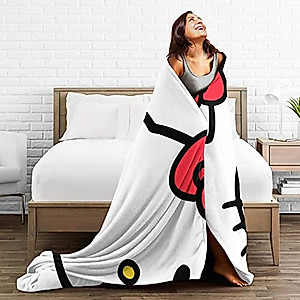 Niandu Cartoon Cute Cat Pattern Blanket Soft Cozy Portable Fuzzy Throw Blankets for Sofa Bed 50''x40''