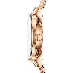 Skagen Women's Freja Lille Two-Hand Rose Gold Stainless Steel Mesh Band Watch (Model: SKW2665)