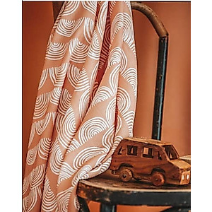 Little Jump 3 Pack Muslin Swaddle Blanket, Bamboo Cotton Muslin Baby Blankets for Girls & Boys, Baby Receiving Swaddles, Boho Rainbow Baby Essentials for Neutral (3 Pack (Rainbow 3))…