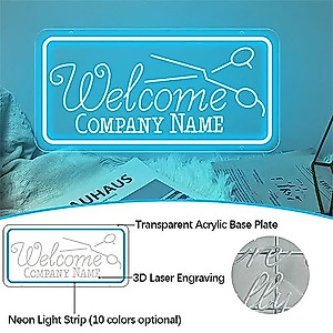 MEOMO Beauty Salon Neon Sign Hair Salon Neon Sign Barber Shop 3d Engraving Led Neon Light Nail Salon Open Sign Beauty Room Wall Decor Eyelashes Nail Salon Room With Dimmable Switch,B,40x20cm