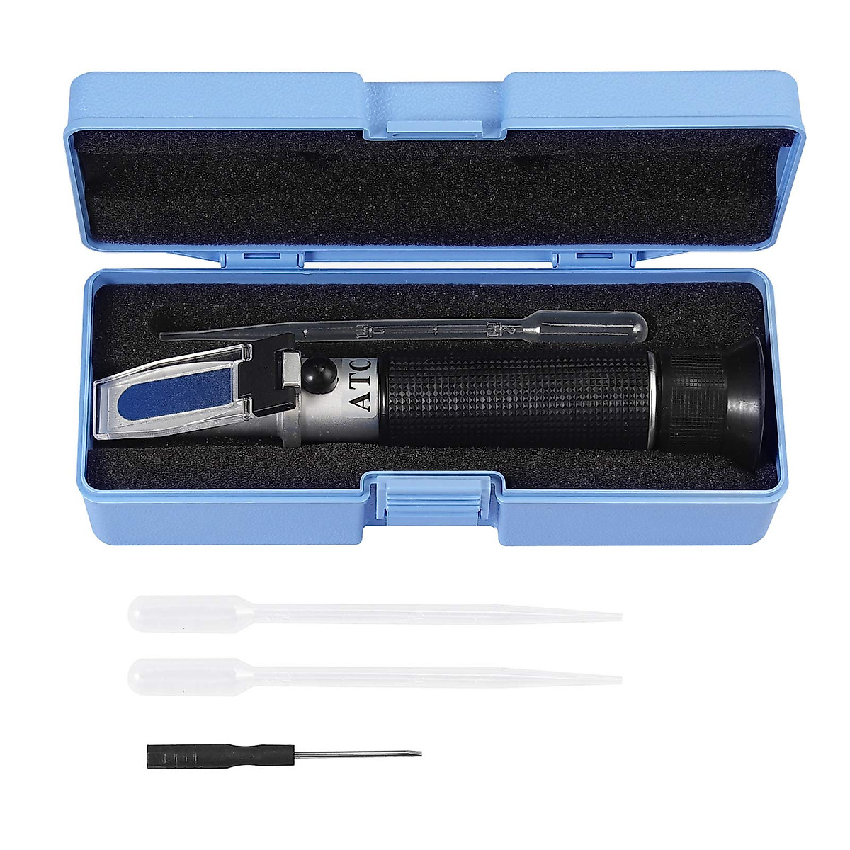AUTOUTLET Alcohol Refractometer with ATC 0-80% Vinometer Alcohol Tester - Accurately Measure ABV, Alcohol Volume Percent for Spirits, Liquor, Distilled Beverages, and Homebrewing