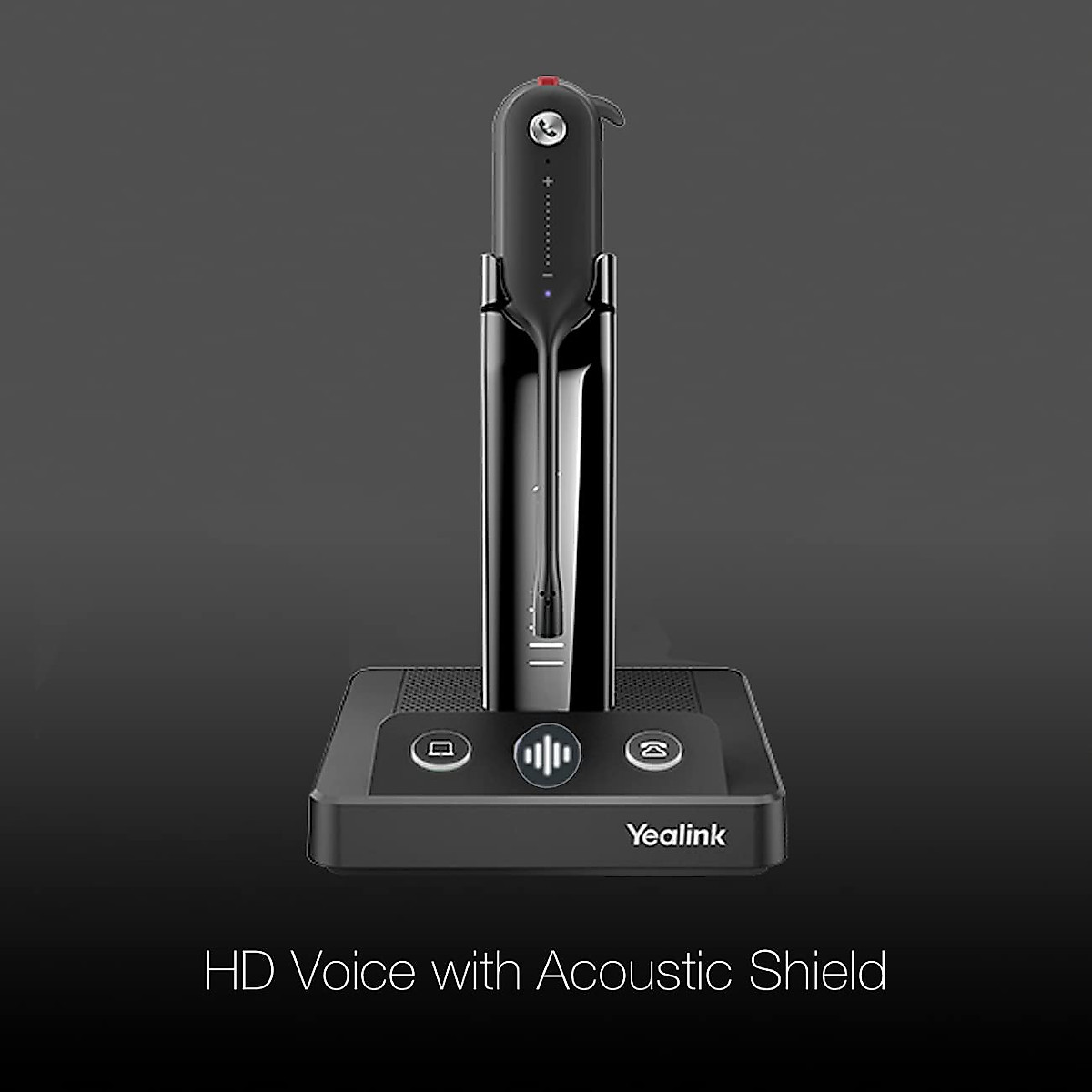 Global Teck Worldwide Yealink WH63 Mono Convertible UC Headset Bundle, Connects to Desk Phone, PC,Mac, Softphones - Works with Teams, Zoom, RingCentral, 8x8, Vonage, GTW Microfiber Included