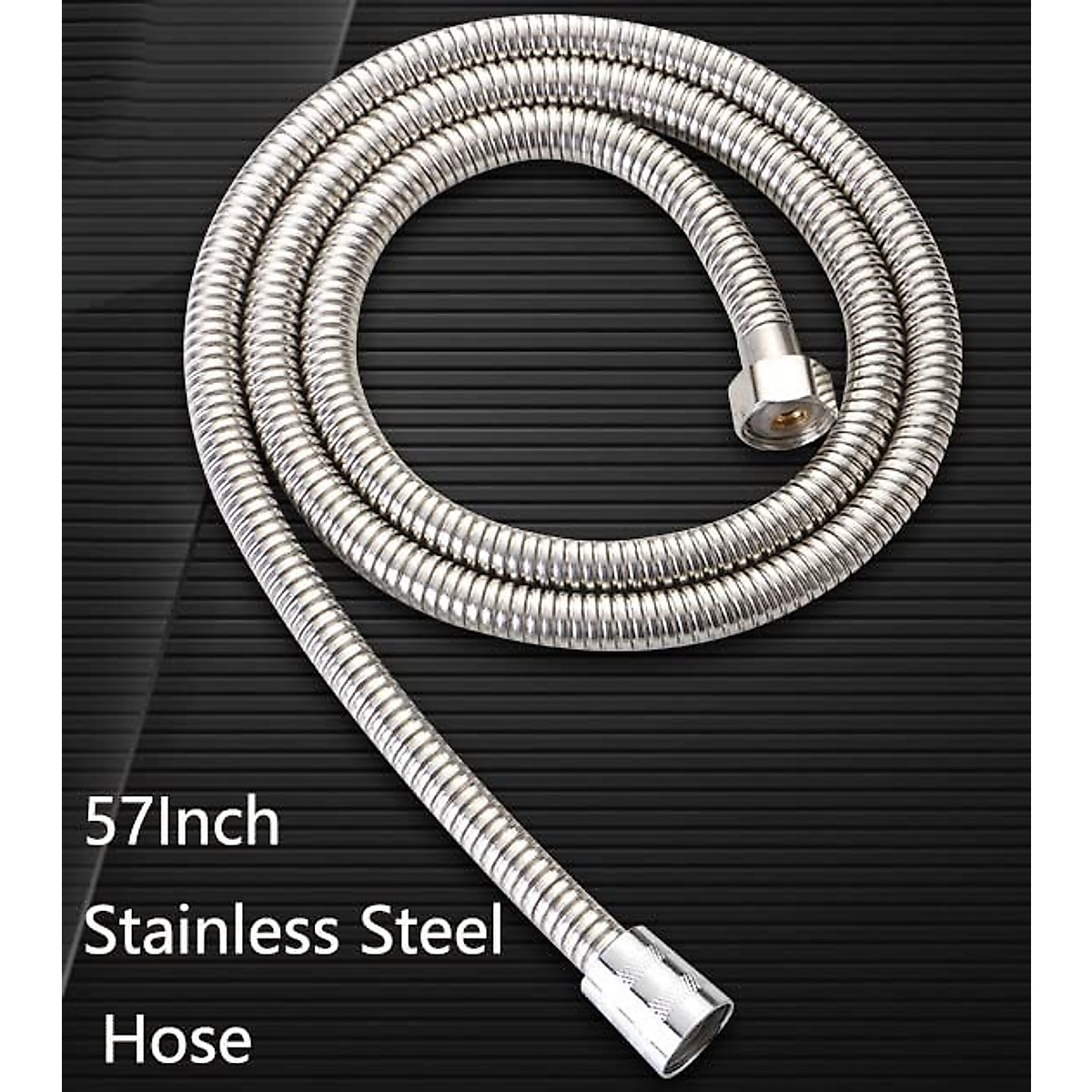 Detachable Handheld Shower Head with Hose - High pressure 5 Functions Showerheads Hand Held Shower Heads,Extra Long 4.7 ft. Stainless Steel Hose and Holder.