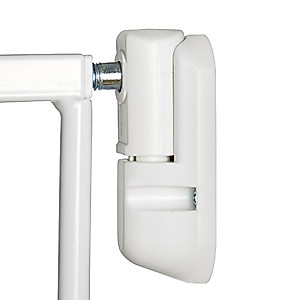 Munchkin® Extending XL™ Tall and Wide Baby Gate,  Hardware Mounted Safety Gate for Stairs, Hallways and Doors, Extends 33" - 56" Wide, Metal, White