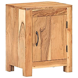 YPWRENH Cupboards Entrance Shoe Cabinet Bedside Cabinet 15.7 "x11.8 x19.7 Solid Acacia Wood for Bedroom, Living Room, Dining Room, Kitchen