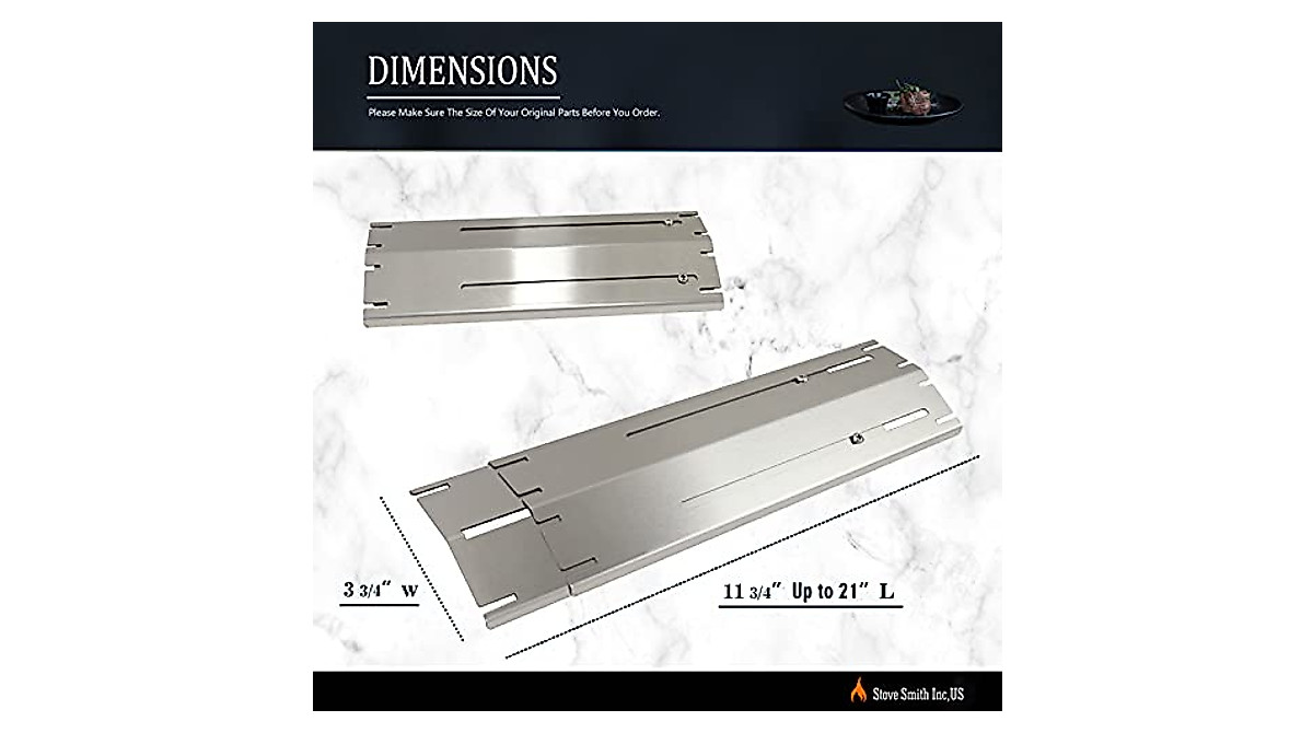 Universal Adjustable Grill Heat Plates & Burner Covers
