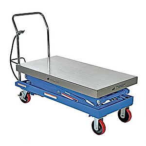 Vestil AIR-1500-D Carbon Steel Air Cart 1500 Lb. Capacity Silver